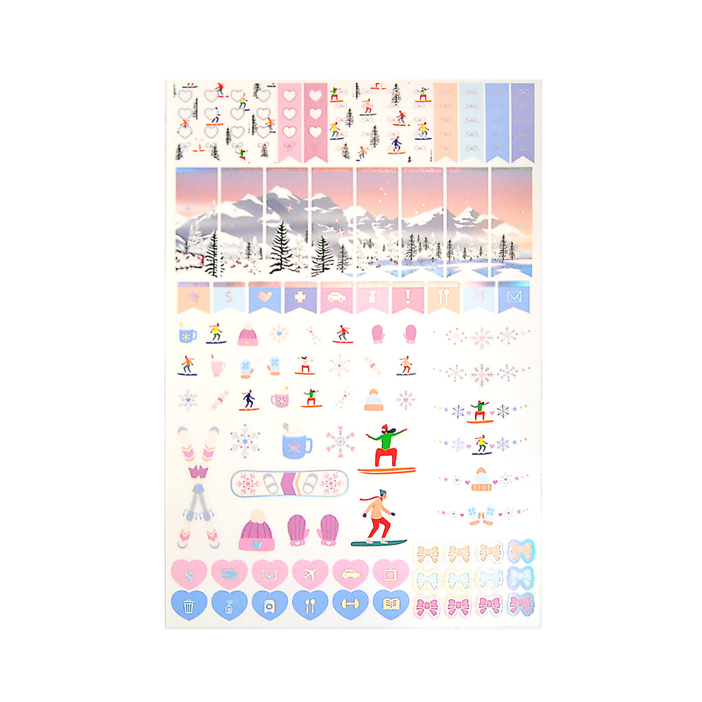 Banff Luxe Sticker Kit + date dots (silver holographic foil) – simply ...