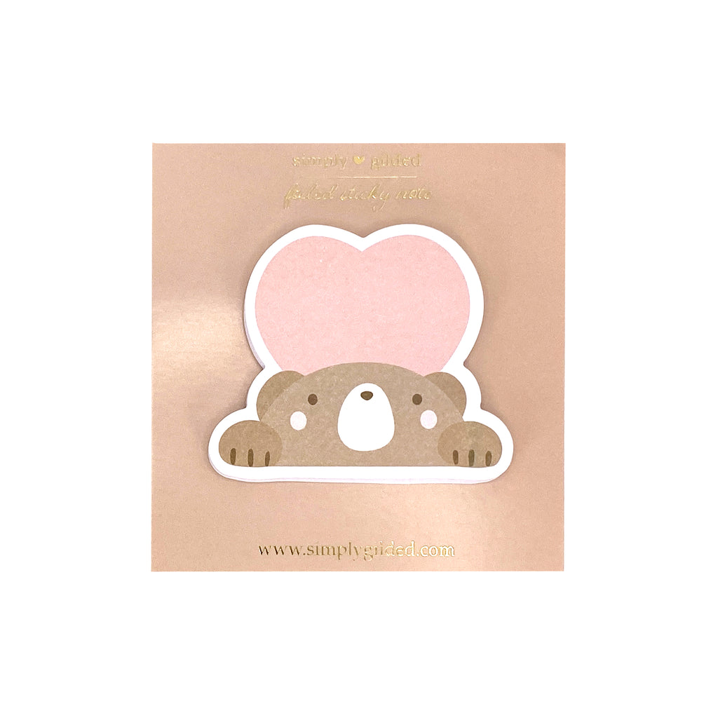 Jasper Loving Thoughts Sticky Notepad – simply gilded